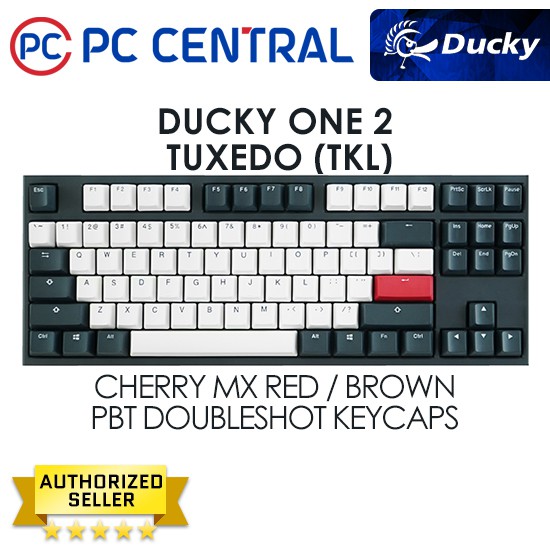 Ducky One 2 Tuxedo Tkl (Cherry Mx Brown Cherry Red Switch) | Shopee ...