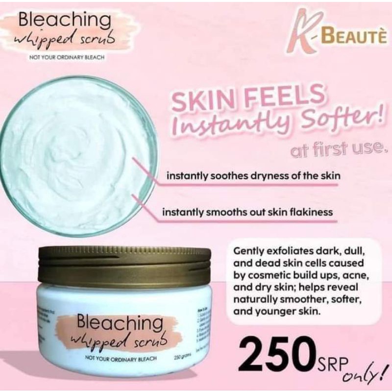 k-beaute Bleaching Whipped Scrub (100% Original) | Shopee Philippines
