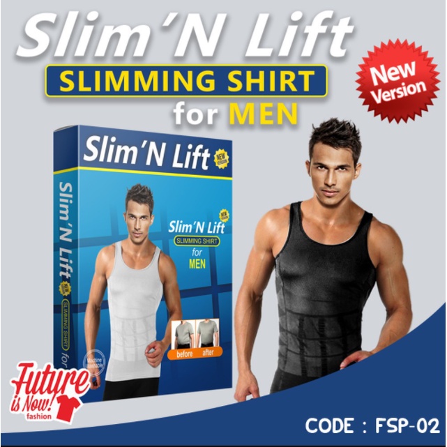 Slim N Lift Hot Slimming Vest Top for Men Shirts Body Shapers | Shopee ...
