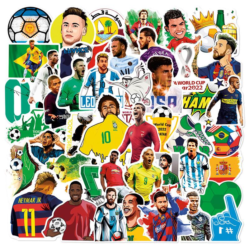 50Pc Football World Cup Stickers Same Cute Stickers Vtuber Luggage ...