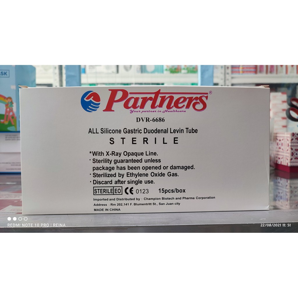 PARTNERS DUODENAL TUBE ( NGT SILICONE FR 16 ) 1 PC | Shopee Philippines