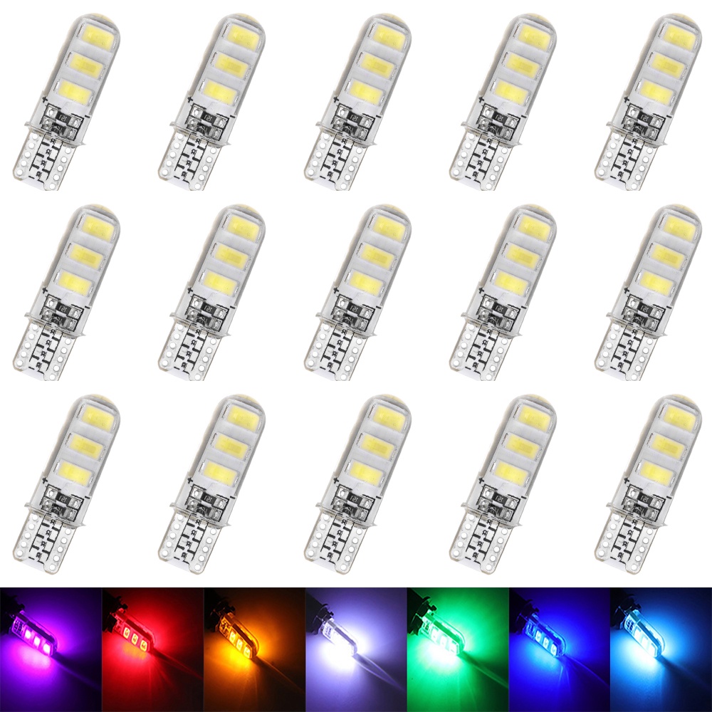 T10 LED Car Light Bulbs T10 W5W 5630SMD 194 168 Wedge Clearance Bulb ...