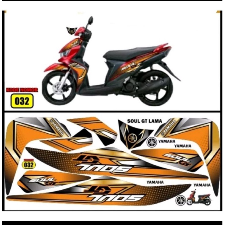 Striping Variation mio soul gt/decal mio soul gt/Variation mio soul gt ...