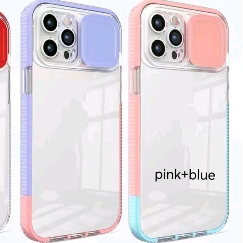 Two tone Sliding Window Case A3s/A9 2020/A16k/A37/A54/A95/Y11/Y15a/Y91c ...