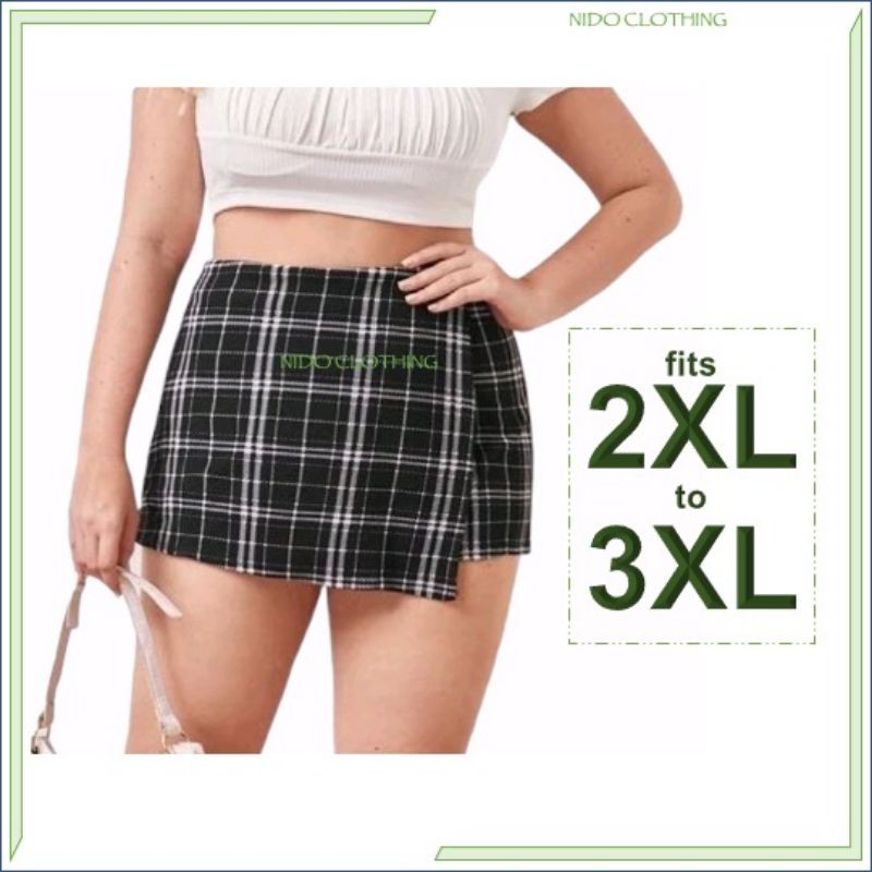 PLUS SIZE Macarena Skort | Overlap Shorts w/ pocket (fits 2XL to 3XL ...