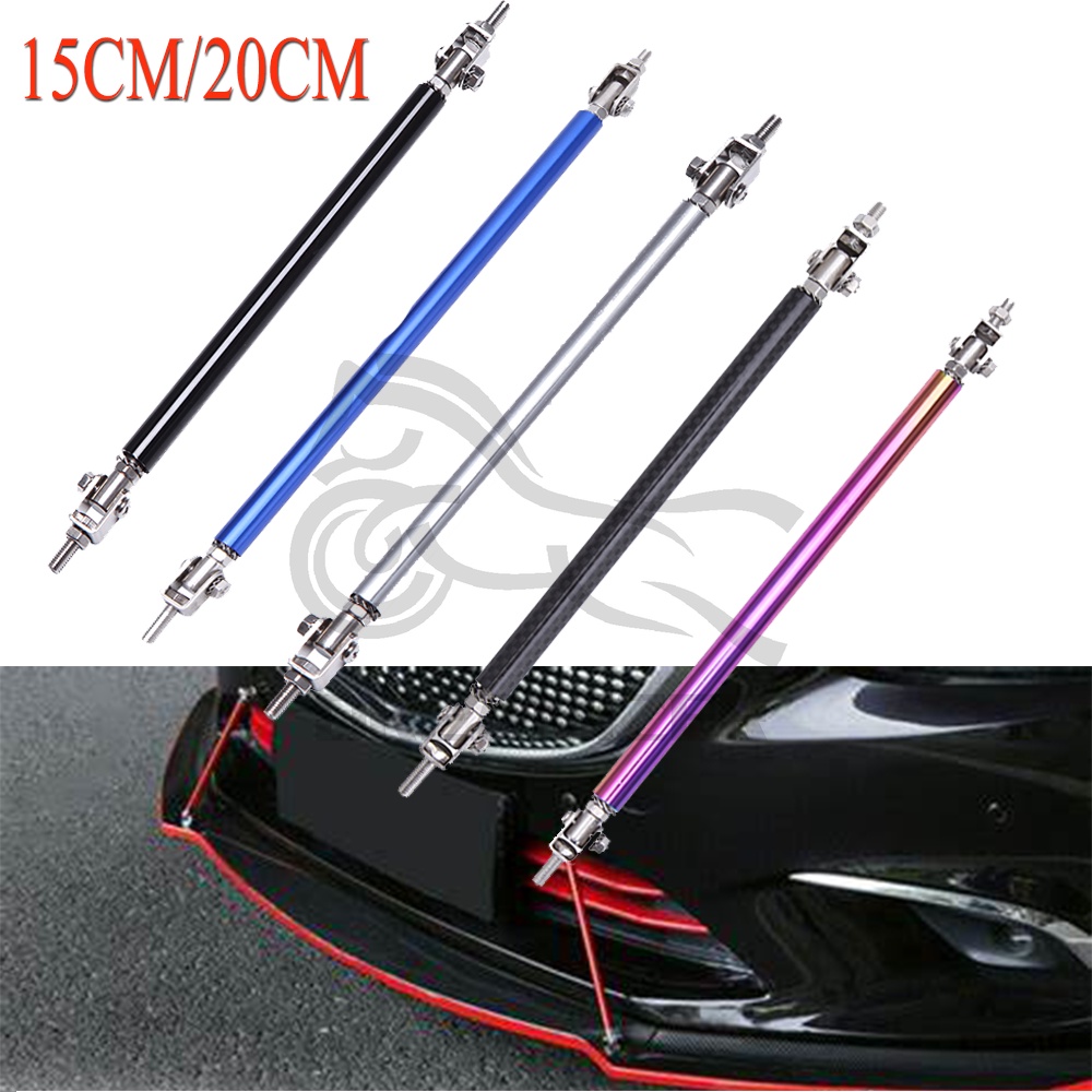 LANTOP 2PCS Universal Adjustable Front Bumper Lip Splitter Strut Rod ...