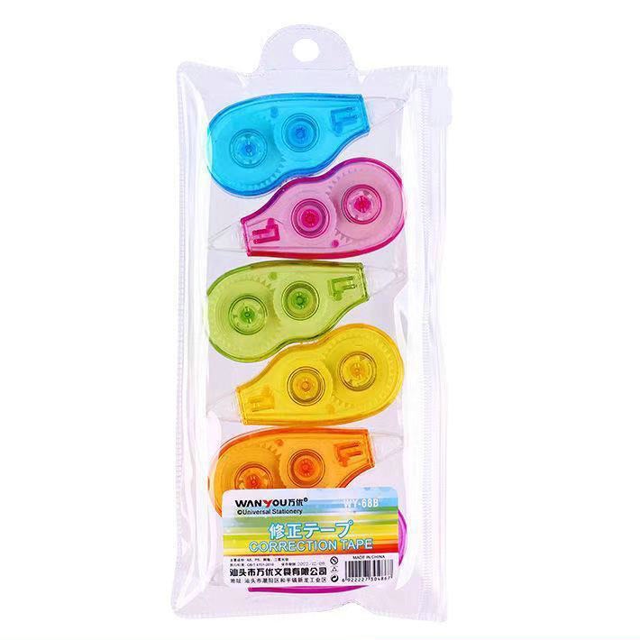 Mini Correction Tape 6 in 1 Stationery School Office Supplies 6pcs/pack ...
