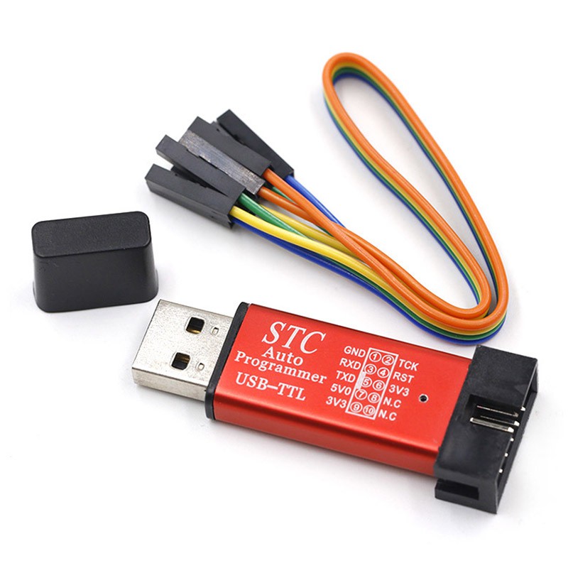 Auto MCU STC 51 Microcontroller Downloader Auto Programmer/3.3V 5V Universal/Dual Voltage USB to ...