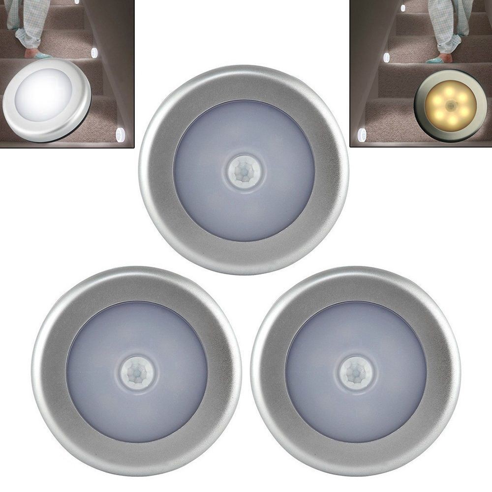 6-LED Wireless Night Light PIR Motion Auto Sensor Light | Shopee ...