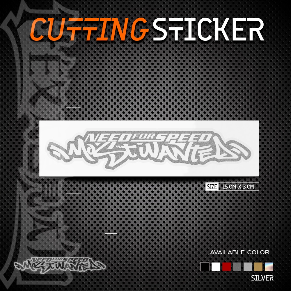 Cutting Sticker Need For Speed Most Wanted Outline One Color | Sticker ...