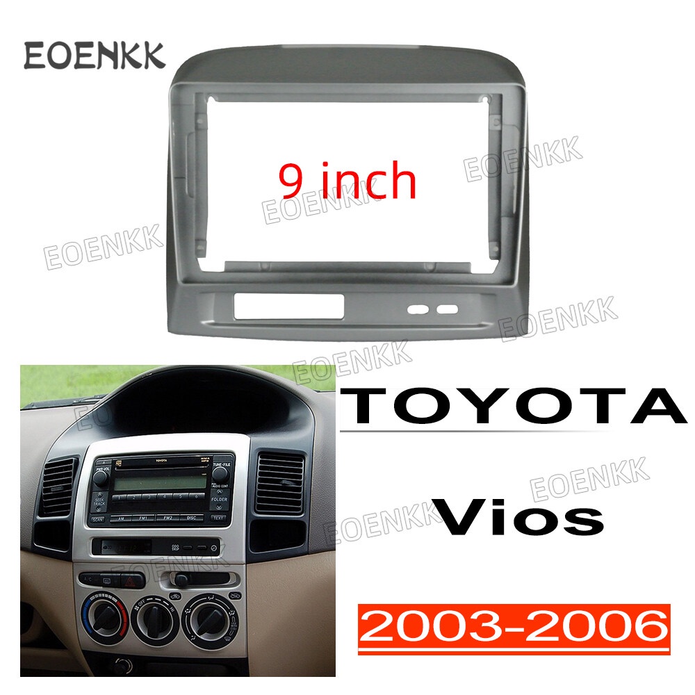 Honxun 9 inch Car Fascia Radio stereo Panel for TOYOTA Vios 2003-2006 ...