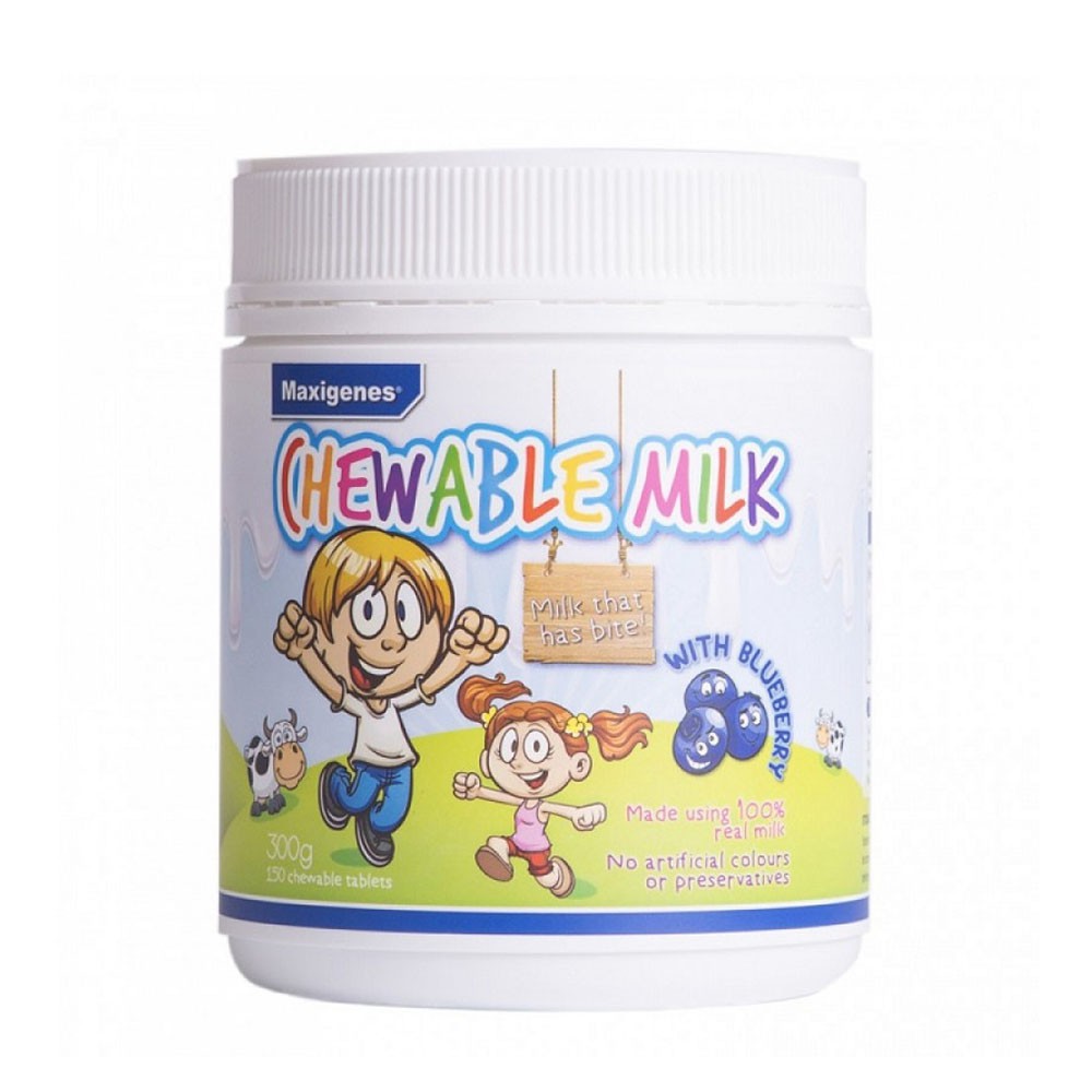 MaxiGenes Chewable Milk With Blueberry 150 Tablets | Shopee Philippines