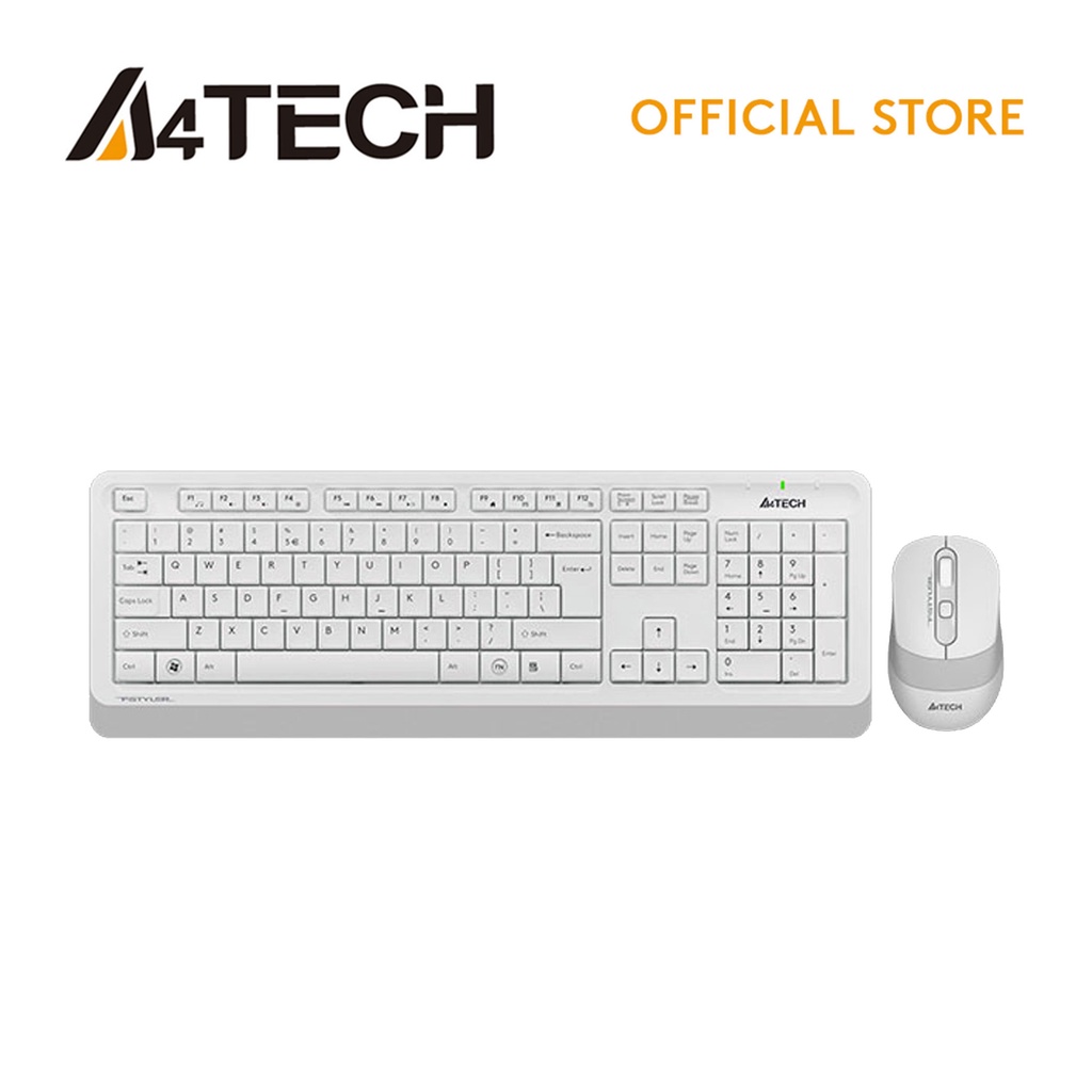 A4Tech FG1010 Fstyler FGK10 + FG10 2.4G Power-Saving Wireless Keyboard and Mouse Combo Kit ...