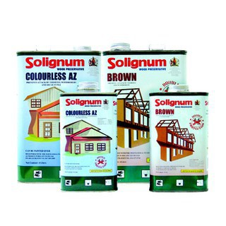 Authentic Solignum Wood Preservatives Clear/Brown 1 Liter Anti Anay ...