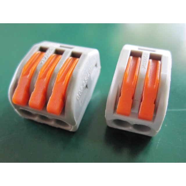2pin or 3pin WAGO UNIVERSAL COMPACT WIRE WIRING CONNECTOR | Shopee ...