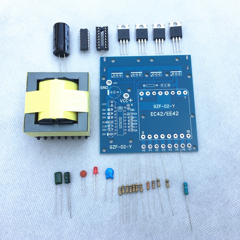 Simple Inverter DIY Circuit Kit DC 12V to AC 220V380v18V500W Inverter ...