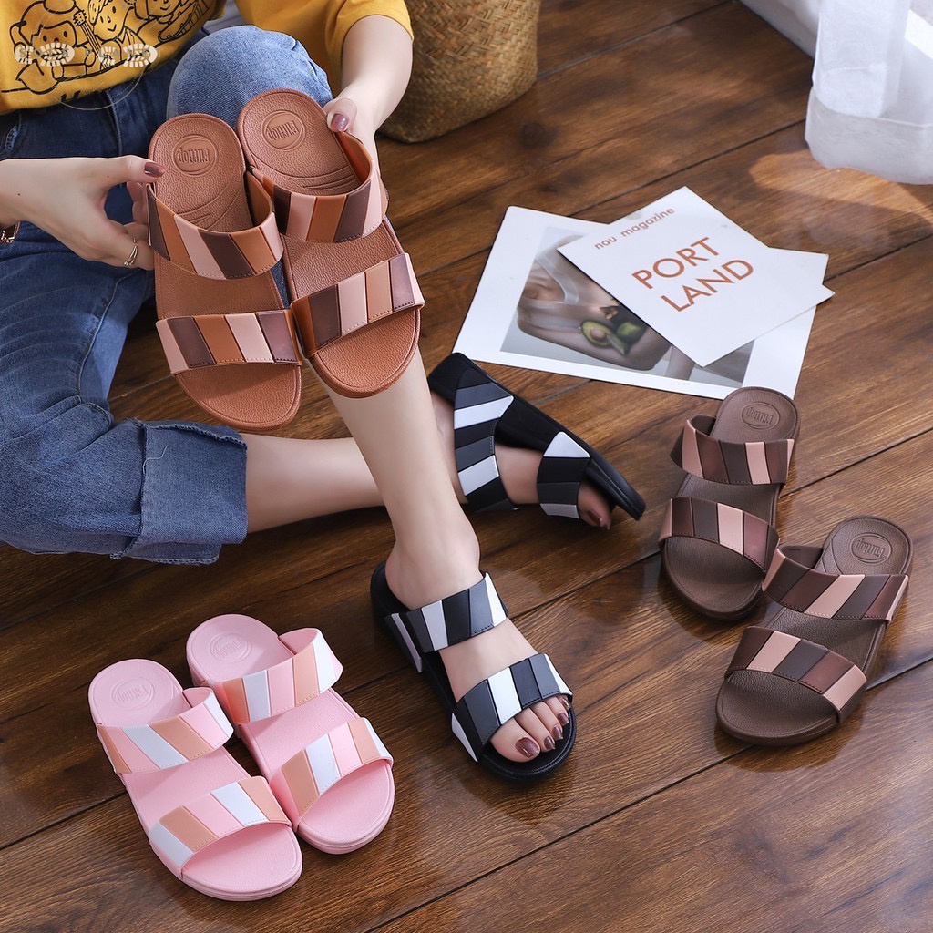 Shuta FitFlop Two Strap Slides Korean Fashion Good Quality and ...
