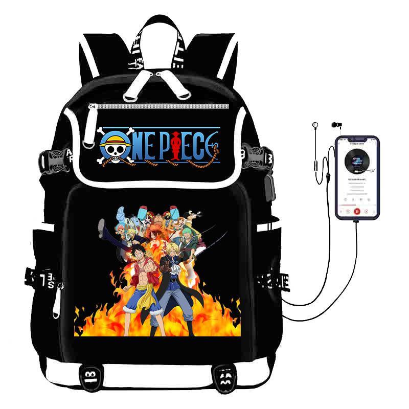 ONE Piece Schoolbag PIEC Anime Merchandise Luffy Sauron Primary School ...