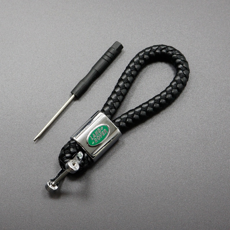 1pcs Car Logo Keychain Creative Woven Leather Rope Car Key Pendant ...