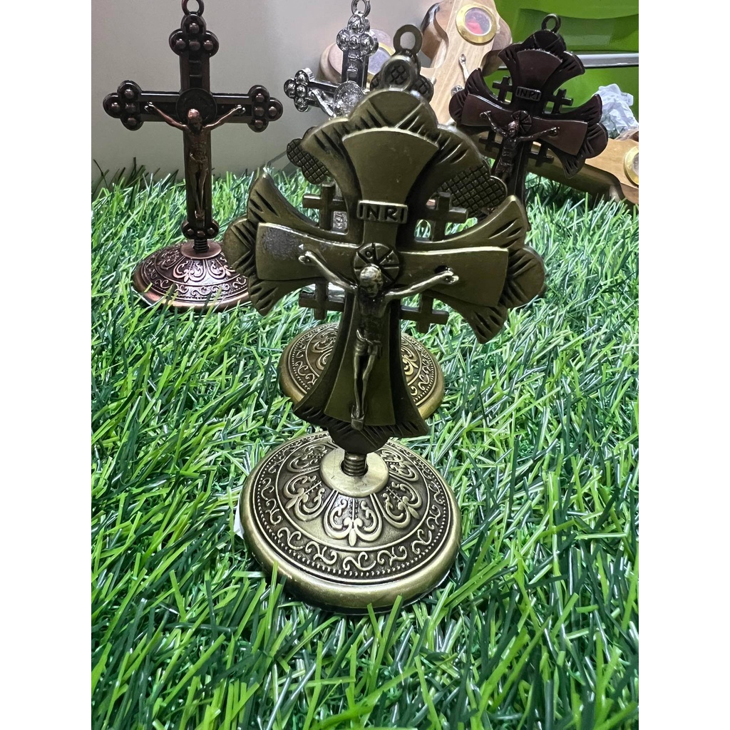 Religious Mini Cross with stand (9x5.5 cm) | Shopee Philippines