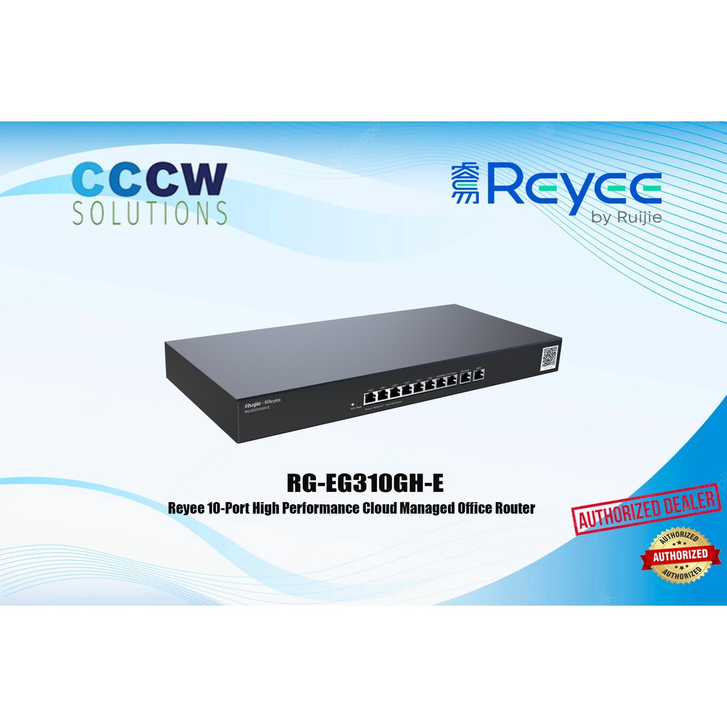 RUIJIE-REYEE RG-EG310GH-E 10-Port High Performance Cloud Managed Office Router | Shopee Philippines