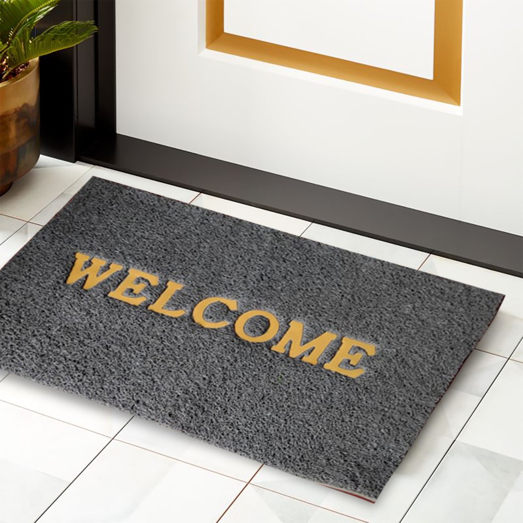 Thick Quality Welcome Doormat 38cm x 58cm Absorbent Doormat Coil ...