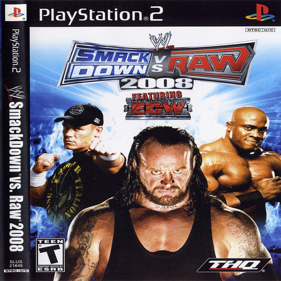 Game Disc [PS2] (New Store) WWE SmackDown vs Raw 2008 [USA] | Shopee ...