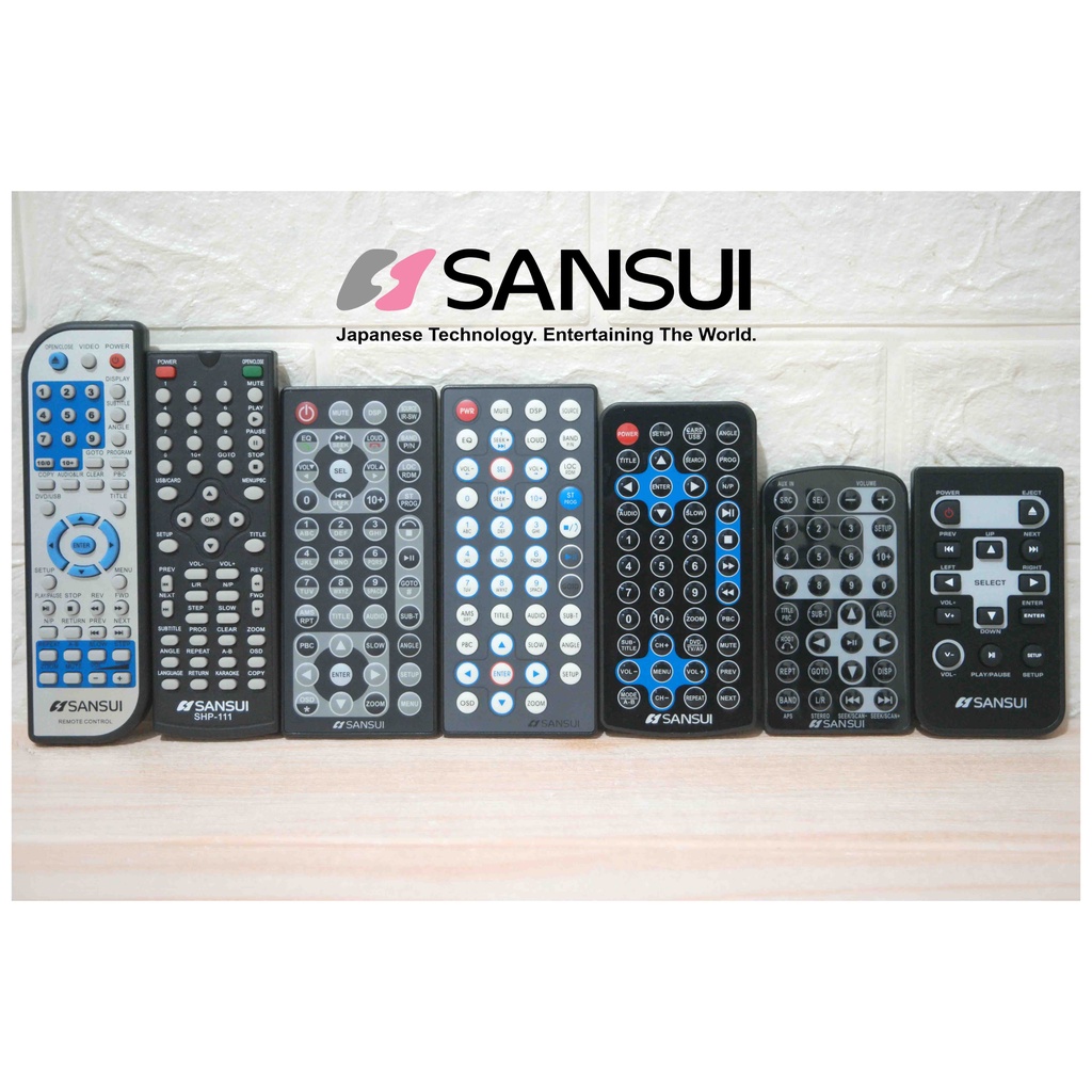 Sansui Remote Control Headunit Tape Single Double Din | Shopee Philippines