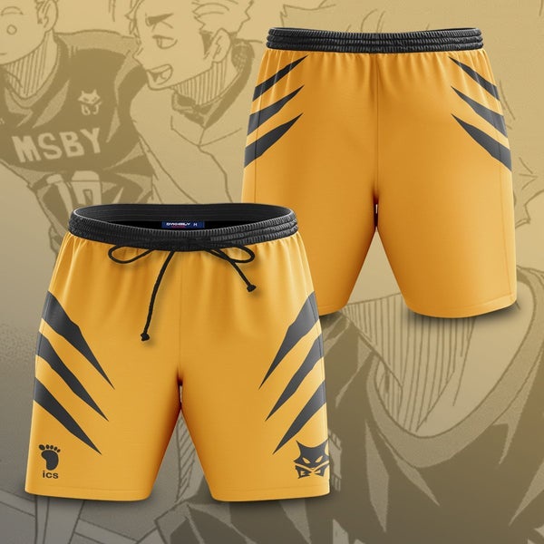 Anime Haikyuu Short Pants Men's 3D Print Msby Karasuno Cosplay Beach ...