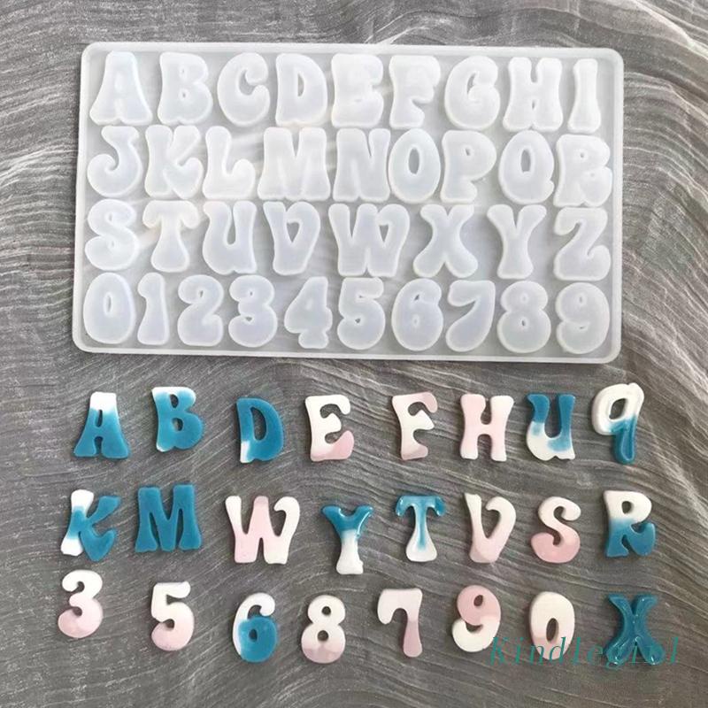 KING Silicone Alphabet Molds Number Letter Molds Epoxy Resin Molds for ...