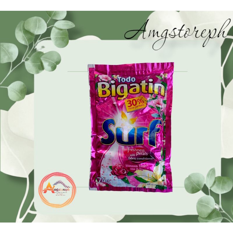 SURF POWDER BLOSSOM FRESH BIGATIN 74g (6 pieces) | Shopee Philippines
