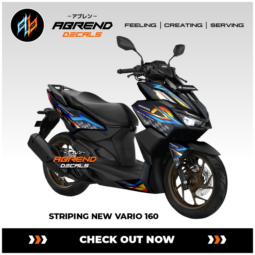 Striping Vario 160 Graphics / New Honda Vario 160 Motorcycle Stickers ...