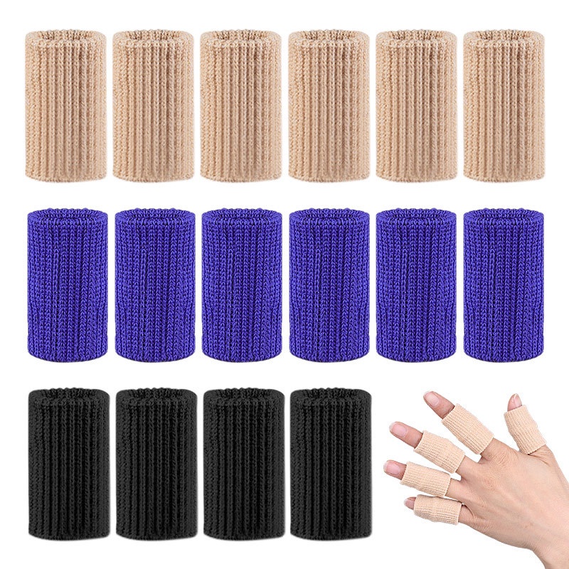10pcs Stretchy Sports Finger Sleeves Arthritis Compression Finger ...