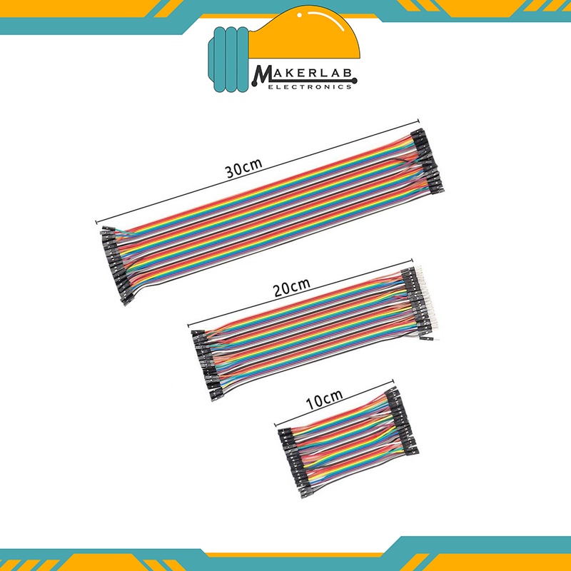40pcs 10cm 20cm 30cm Breadboard connecting Jumper Wires Dupont Wire ...