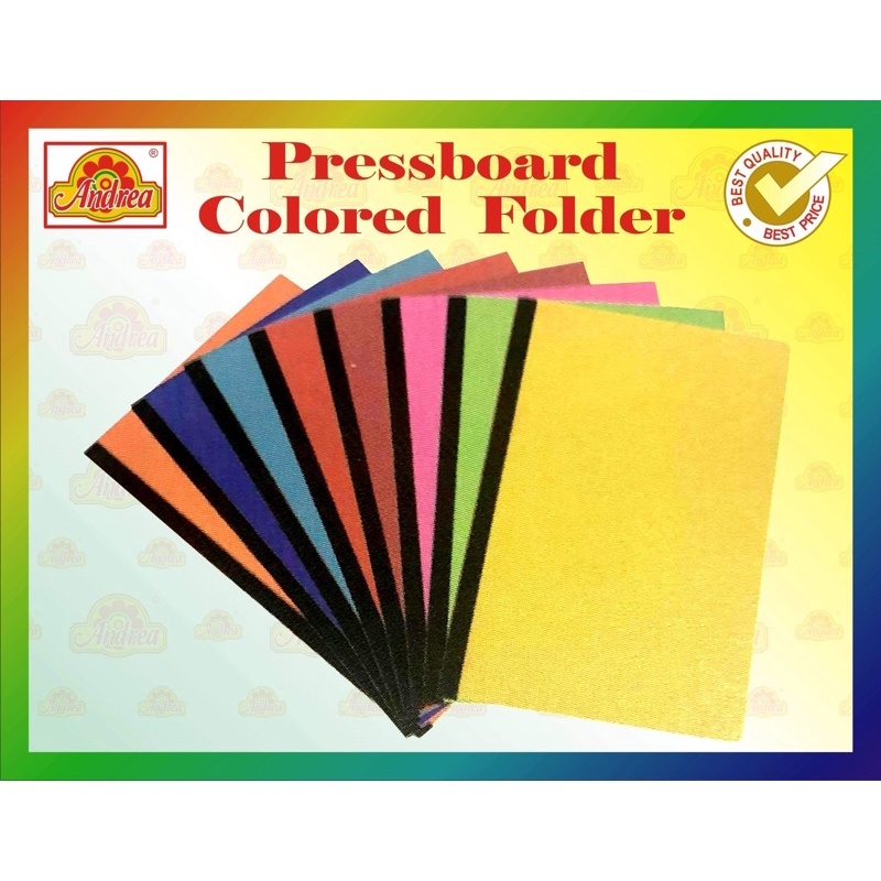 Pressboard Colored Folder SHORT AND LONG | Andrea | Shopee Philippines