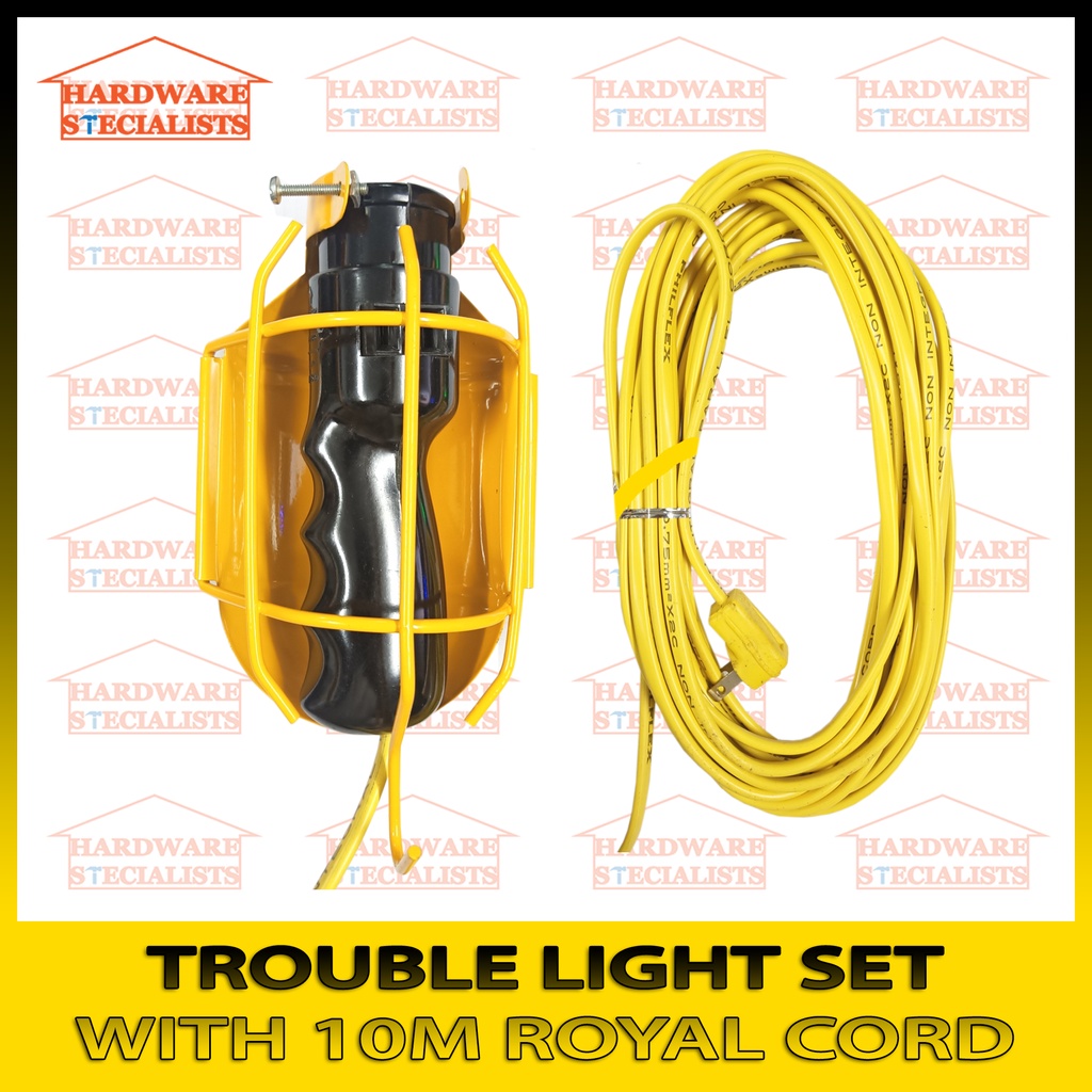 Yellow Trouble Light Set with 10 Meters Cord | Shopee Philippines