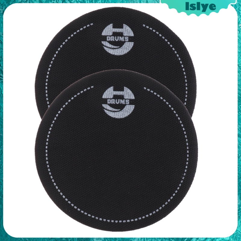 2x Black Bass Drum Drumhead Protector for Percussion Instrument Parts ...
