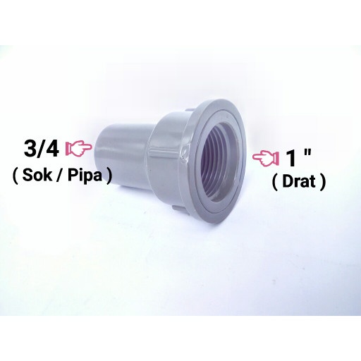 Df1017 Fitting Pvc Rucika Sok Drat Deep - Sd 1 X 3/4 - Faucet Socket ...