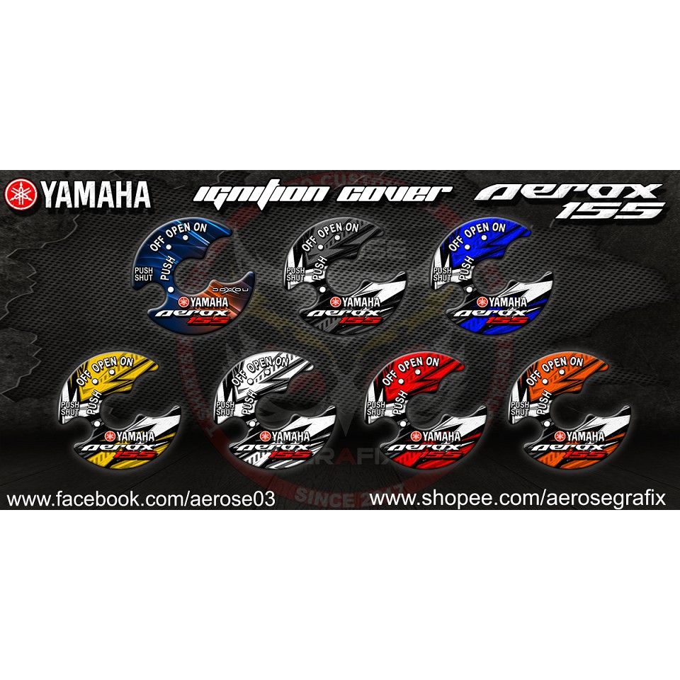 MIO AEROX 155 KEY COVER DECALS STICKER EMBOSSED | Shopee Philippines