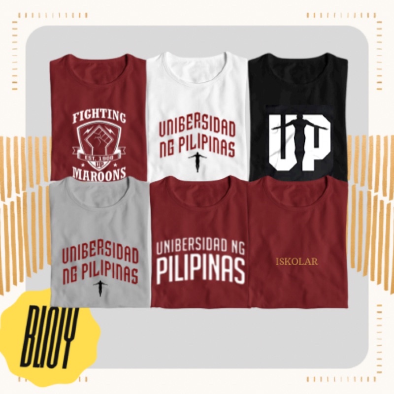 UP Maroon T-Shirt Design | Design Men & Women | Shopee Philippines