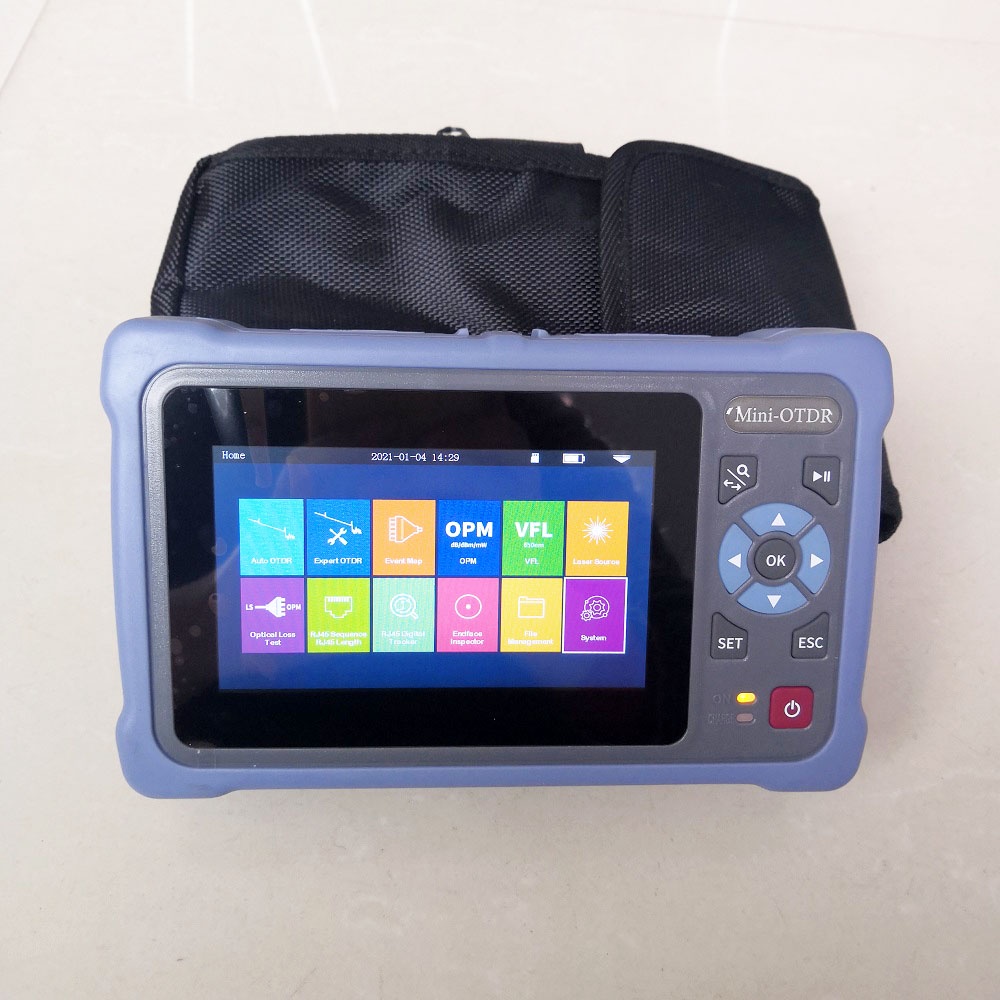 Mini OTDR Fiber Optic Tester Built in Optical Power Meter Visual Fault ...