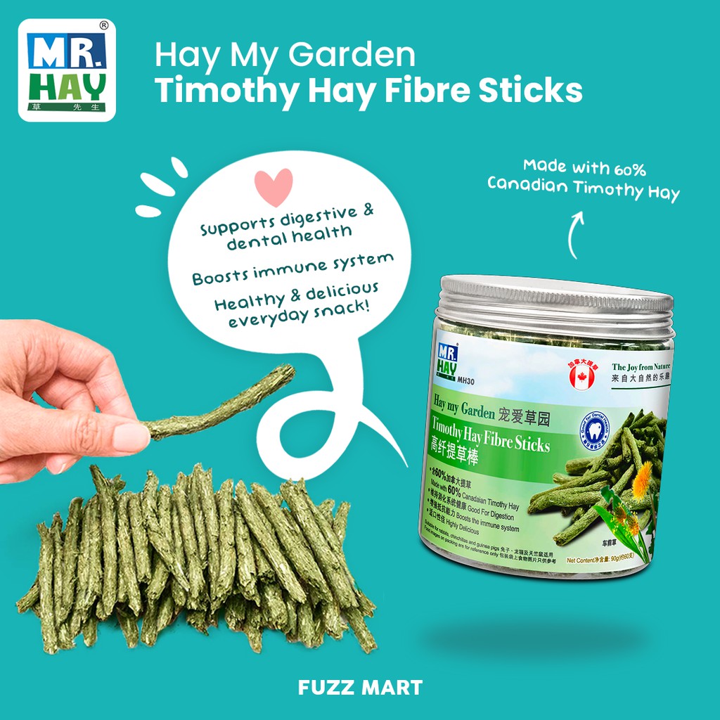 Mr. Hay Timothy Hay Fiber Sticks 90g | Shopee Philippines