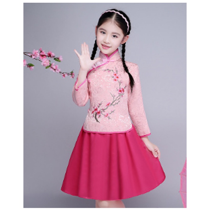 Tet Dress For Girls From 20-42KG CNY | Shopee Philippines