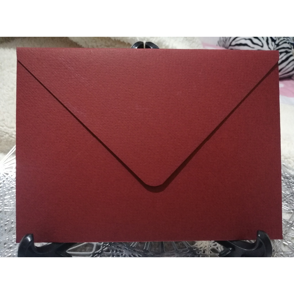 Envelope Burgundy maroon good for wedding invitation 5R | Shopee ...