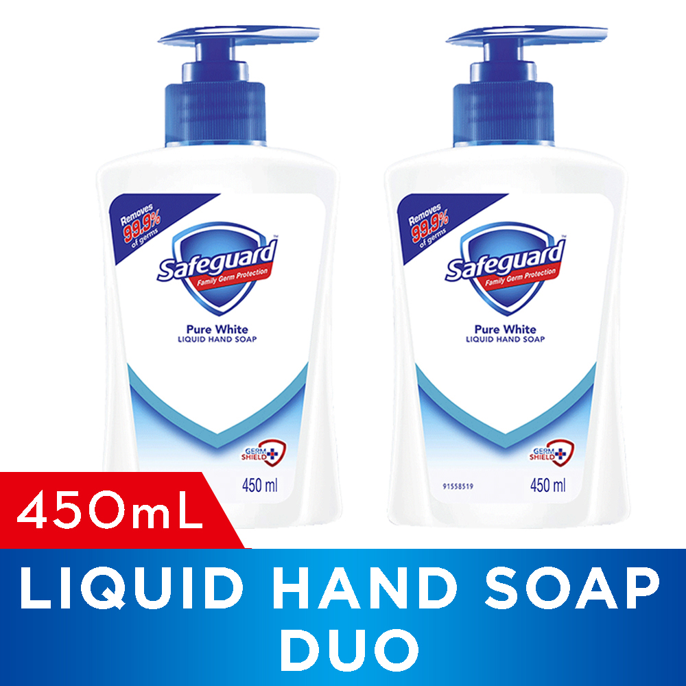 Safeguard Pure White Liquid Hand Soap 450ml Duo Shopee Philippines