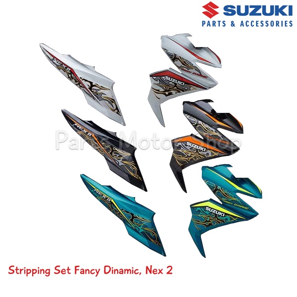 Original Suzuki Nex 2 Fancy Dinamic Stripping Sticker Set | Shopee ...