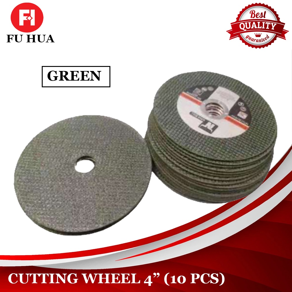 NOVA BULL 4 inches Steel Cutting Disc Green for Power Angle Grinder (10 ...