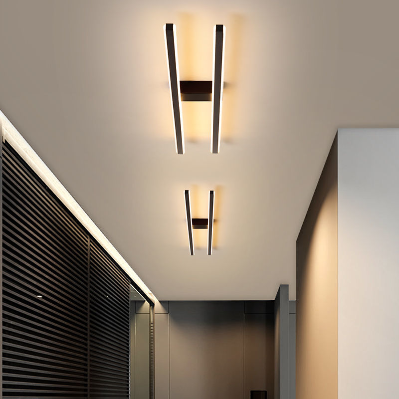 Corridor lamp Nordic ceiling light Modern corridor light long strip LED ...