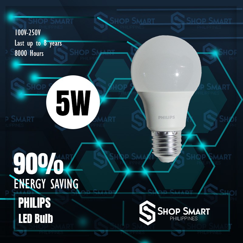 Philips LED Bulb 5w, 9w, 11w (Daylight) | Shopee Philippines