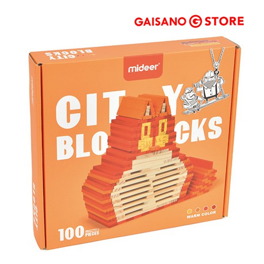 Mideer 100 pieces City Blocks | Shopee Philippines